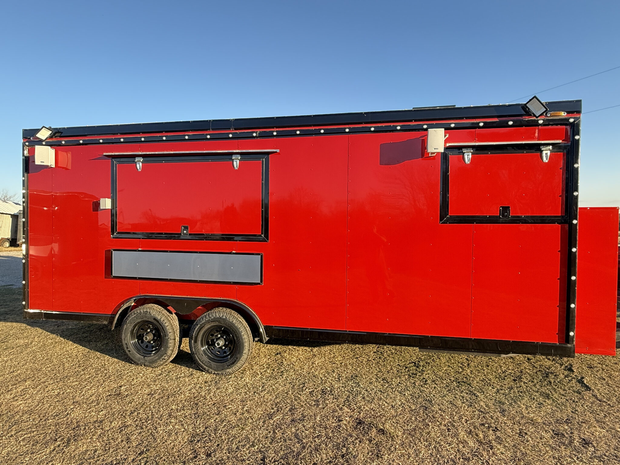 2026 - Red Food Trailer 8x20 - Food Trailers